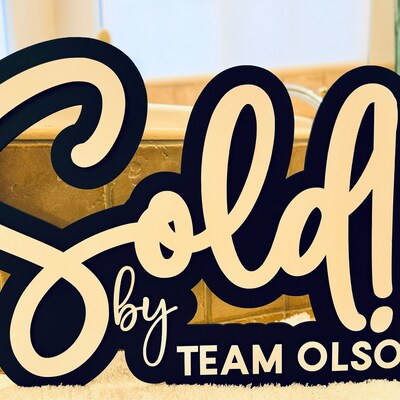 Sold Sign for Realtors, Closing Day Social Media Photo Prop, Real ...