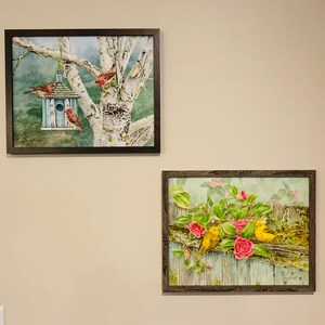 Hydrangea Fence Original Art Print by Jane Shasky - Etsy