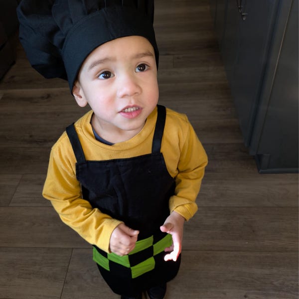 Kids Apron & Chef Hat Sewing Pattern, Easy Level, PDF Sewing Guide ...