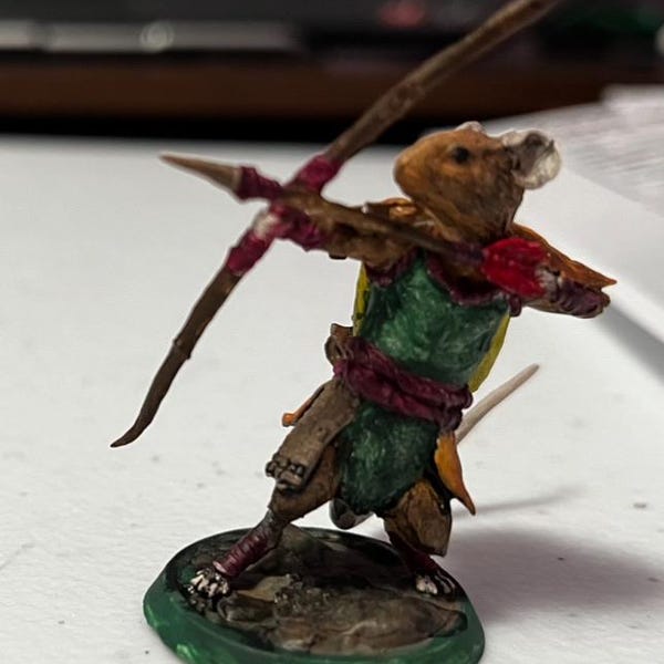 Mouse Archer | DND| TTRPG| Premium Quality ECO Resin | by Rescale ...