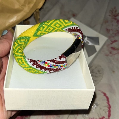 OYA Bracelet Orisha Oya Beads Orisha Oya Colors Yansa Oya Bracelet Oya ...