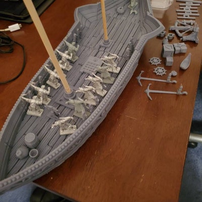 Dnd Terrain Sea Reaver Ship Dnd D&D 28mm Miniature Terrain Tabletop ...