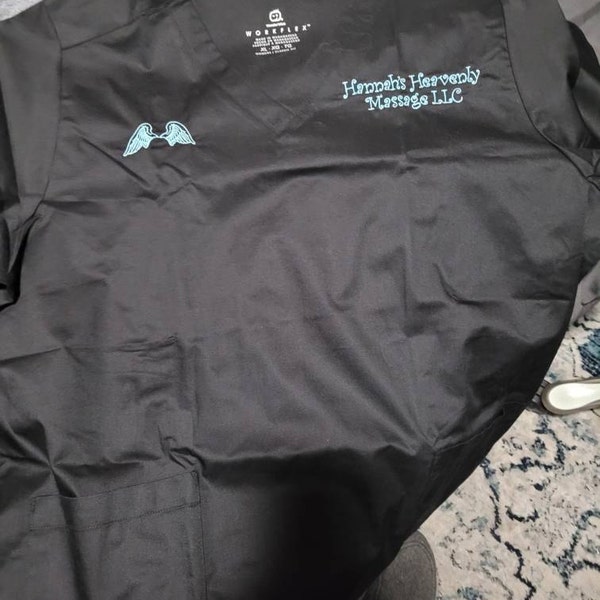 Personalized Womens Scrubs Top With Custom Embroidered Text or Name ...