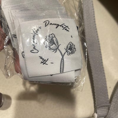 300 Custom Sleeve Hem Tags, Custom Hem Tags, Hem Tags on T-shirt ...