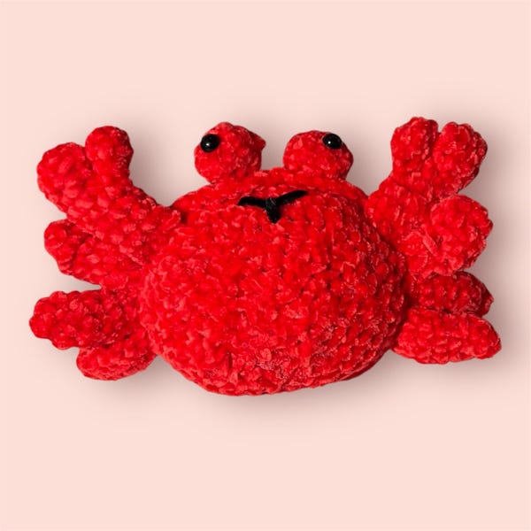 NO-SEW Crab Plush Crochet PATTERN - Etsy