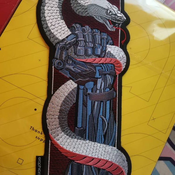 Cyberpunk Embroidered Patch: Snake Anime Cosplay Back Patch for Jacket ...