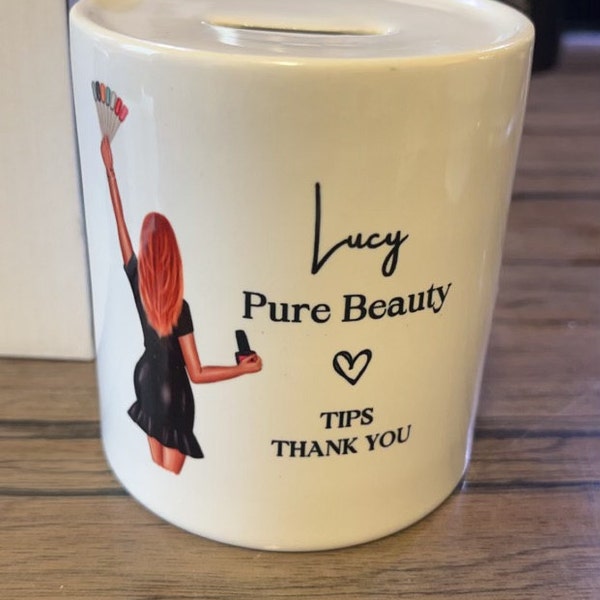 Personalised Adventure Fund Tip Jar, Piggy Bank, Personalised Money Box ...