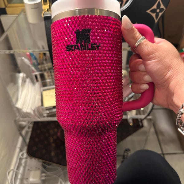 Blinged Authentic Stanley. 40 OZ. Crystal AB Luxe Rhinestones. Ready to ...