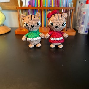 PATTERN: Charlee and Chip the Chipmunks Chipmunk Pattern Amigurumi ...