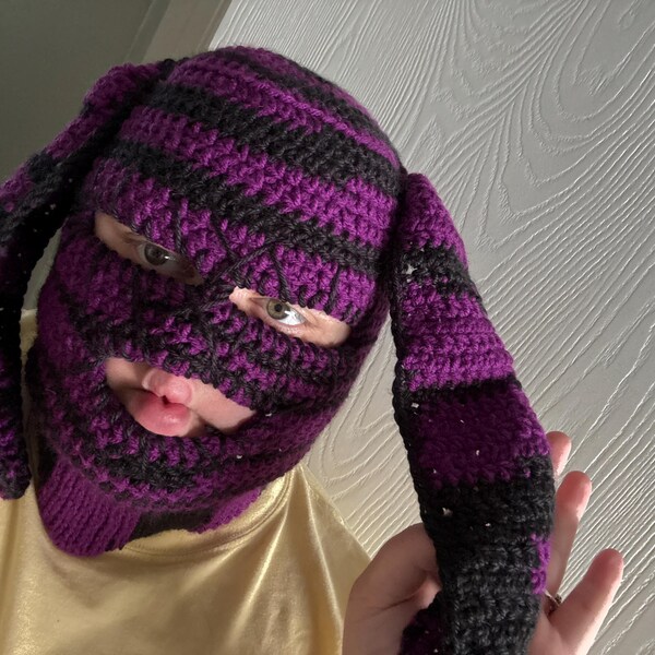 Bunny XL Ear Ski Mask - Etsy
