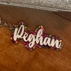 Personalized Name Keychain, Cute Confetti Acrylic Keyring, Backpack ...