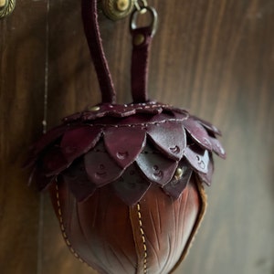 Digital Leather Acorn Bag PATTERN Nature Set - Etsy