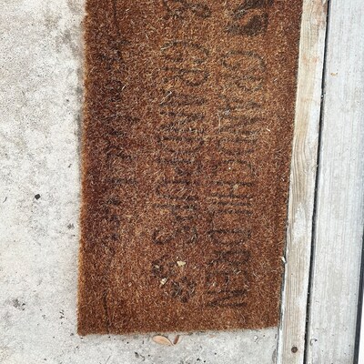 Labyrinth Welcome Mat Worm Outdoor Doormat Come Inside and Have A Nice ...