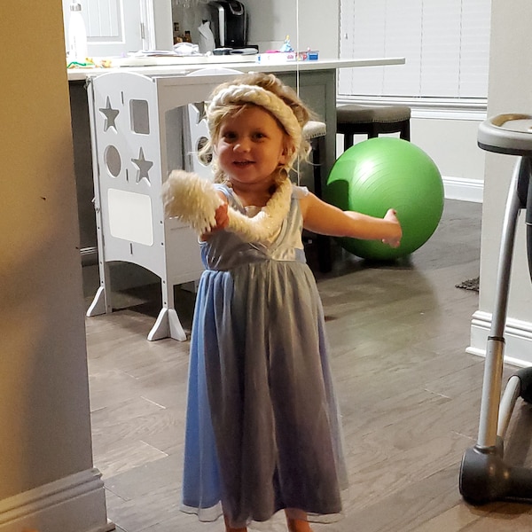 Elsa Wig, Elsa Yarn Wig, Elsa Hair, Elsa Braid, Elsa Wig, Sparkly White ...