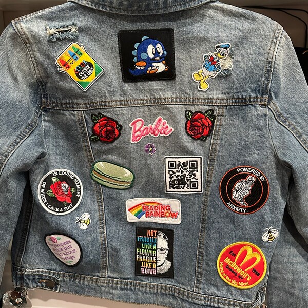 Rickroll QR Code Embroidered Patch, Rick Astley Iron on Patches, Meme ...