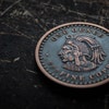 Aztec Calendar Challenge Coin Antique Patina Copper EDC Worry Fidget ...