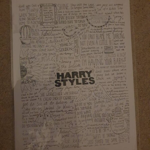 Harry Potter Spells Print Wall Art Decor Home Decor Poster Print Harry ...