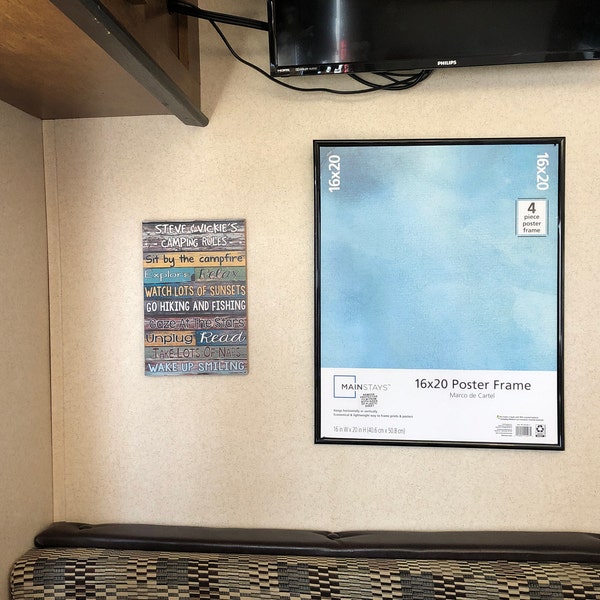 Personalized Custom CAMPING RULES Sign 7"x10.5" Camper RV Wall Decor ...