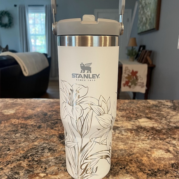 Stanley Engraved Engraved 30oz Tumbler Iceflow Flip Straw Tumbler ...