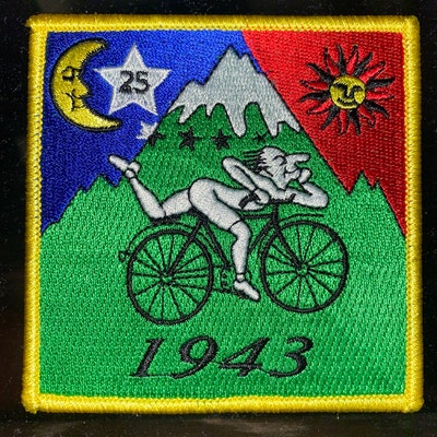 Bicycle Day Trip 1943 Albert Hofmann Embroidered Patch Excellent Quality - Etsy