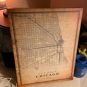 Set of 3 ANY CITY Vintage Map Posters Personalized Retro Map - Etsy