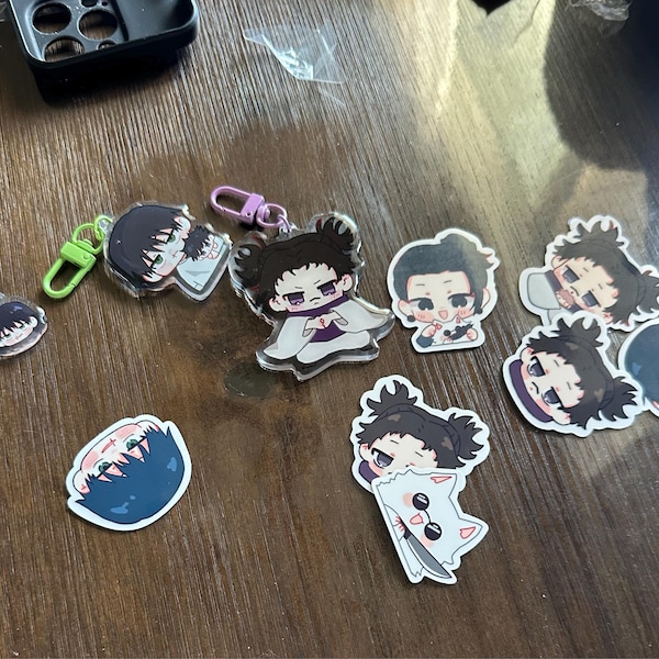 Cute Duo Chibi Acrylic Charm / Keychain / Kawaii / Anime / Gift - Etsy