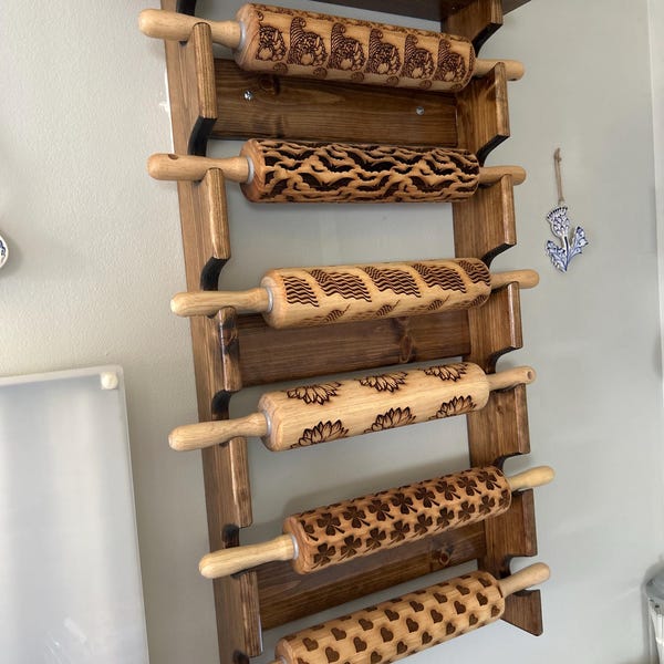 Embossed Snowman Rolling Pin For| Baking | Pie Crusts | Pottery | Sugar ...