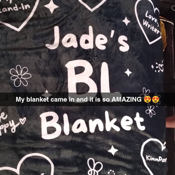 Thai BL Merch Personalisierte Minky Decke Thai Boy Love Drama Geschenk ...