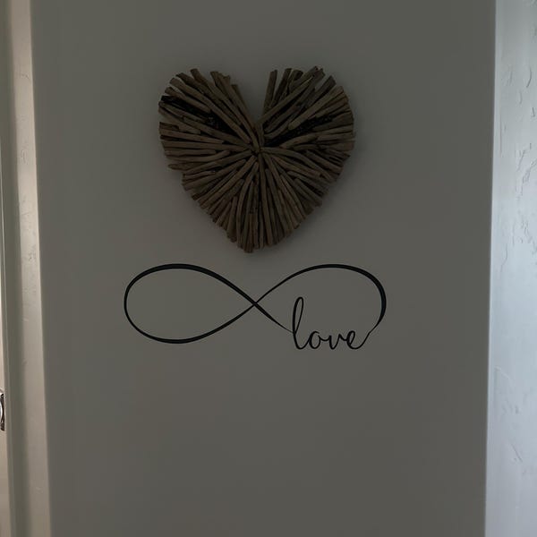 Infinity Love Decal Wall Vinyl FREE SHIPPING Sticker Family Kids Room ...