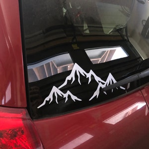 Mountain Range Decal Multiple Colors and Sizes Available Car Decal ...