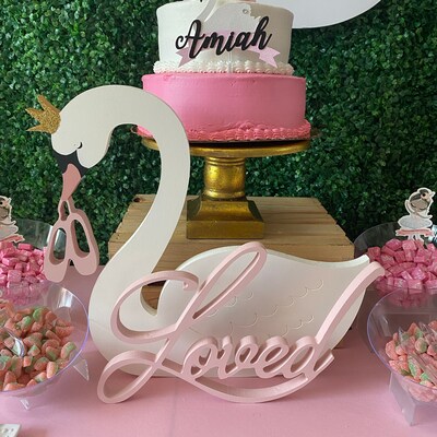 Swan Princess With Ballet Shoes swan Nursery Decor Personalised Gift ...
