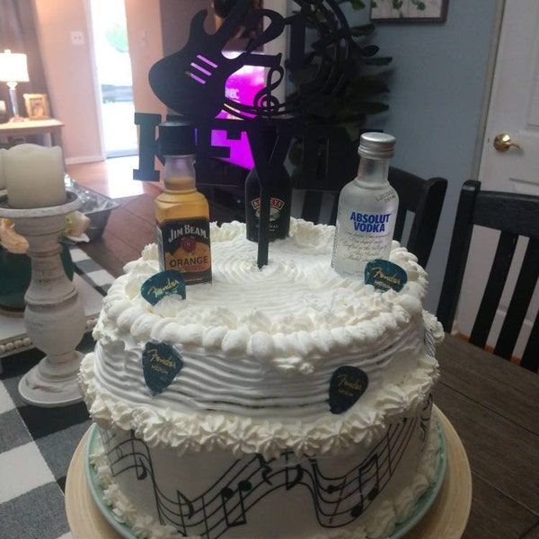 MUSIC NOTES Edible Cake Border Cake Strips Frosting Sheet Birthday ...