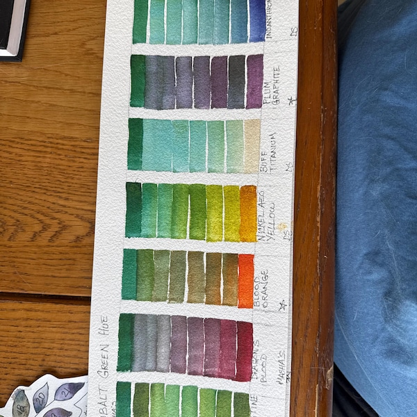 Ceramic Leaves and Flowers Watercolor Palette With 24 Wells Handmade ...