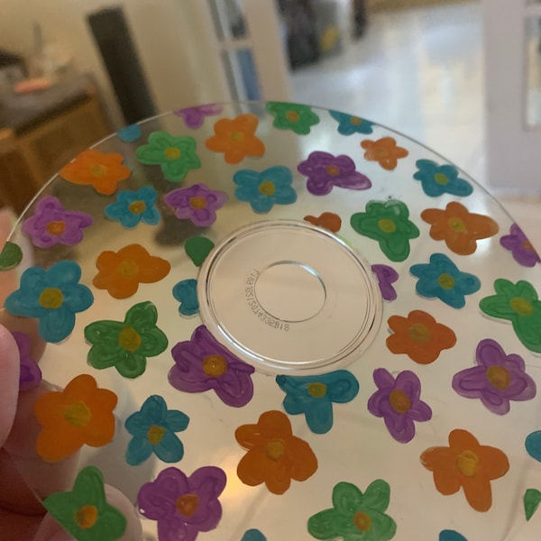 Custom Hand Painted CD Room Decor~transparent Indie Aesthetic Wall ...