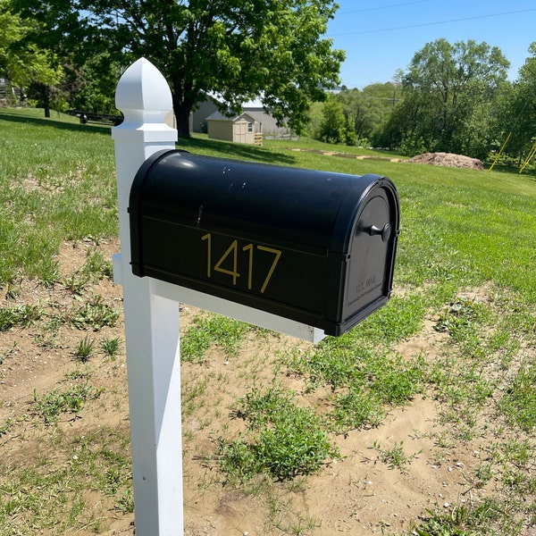 Custom Mailbox Address Numbers, Modern Door Numbers, Mailbox Decals ...