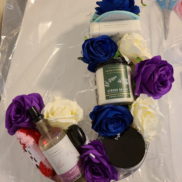 Letter or Number Fillable Box in White W/free CRINKLE PAPER Filler Any ...