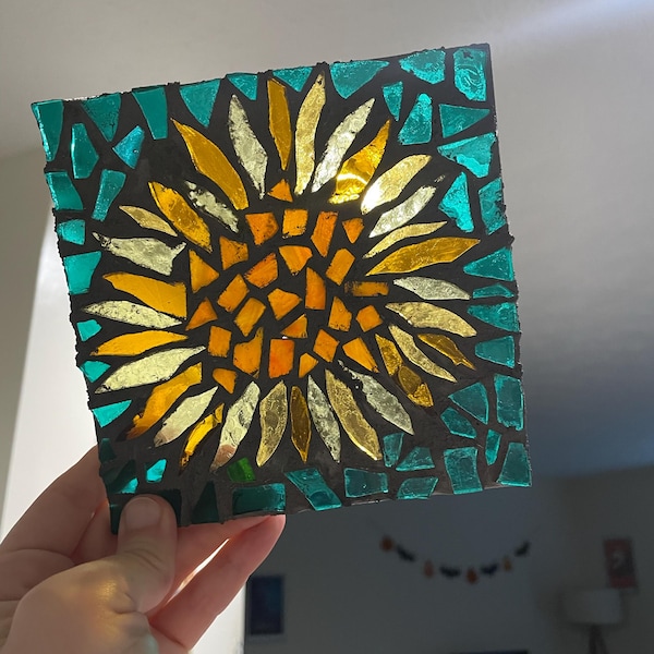Craft Kits for Adults, Sunflower Kit, Sunflower Mosaic, Mosaic Kit ...
