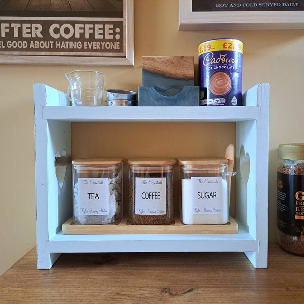 Country Style Countertop Double Shelf - Etsy UK