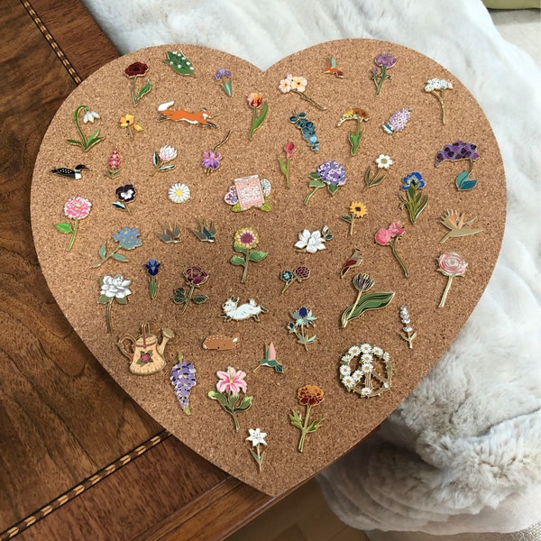 Heart Shaped Cork Board, Heart Corkboard, Heart Pin Board, Heart ...