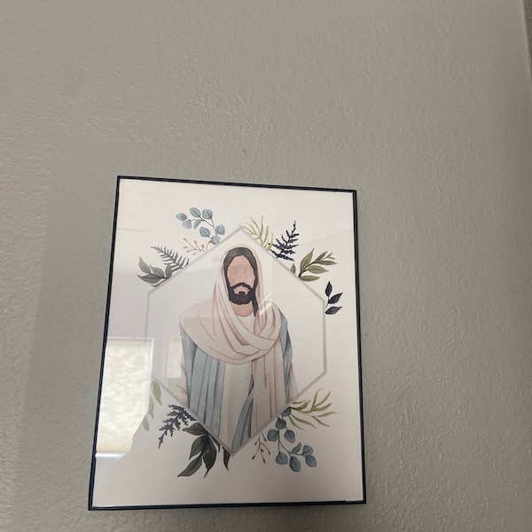 Jesus Christ Faceless Portrait Watercolor Print - Etsy