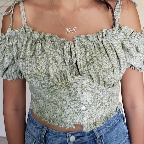 Milkmaid Top Pattern | Cottagecore Top Pattern | Summer Top Pdf Pattern ...