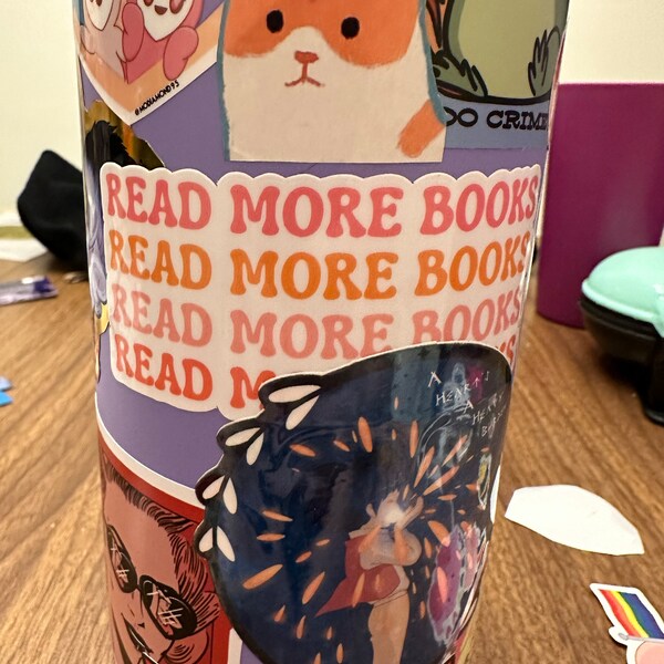 Read More Books Sticker / Bookworm Sticker / Reader Sticker / Reading ...