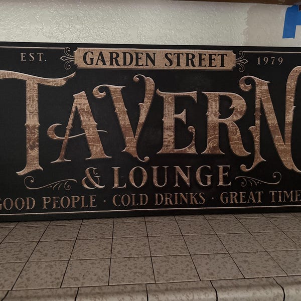 Custom Bar Sign Tavern & Lounge Personalized Family Name Signs ...