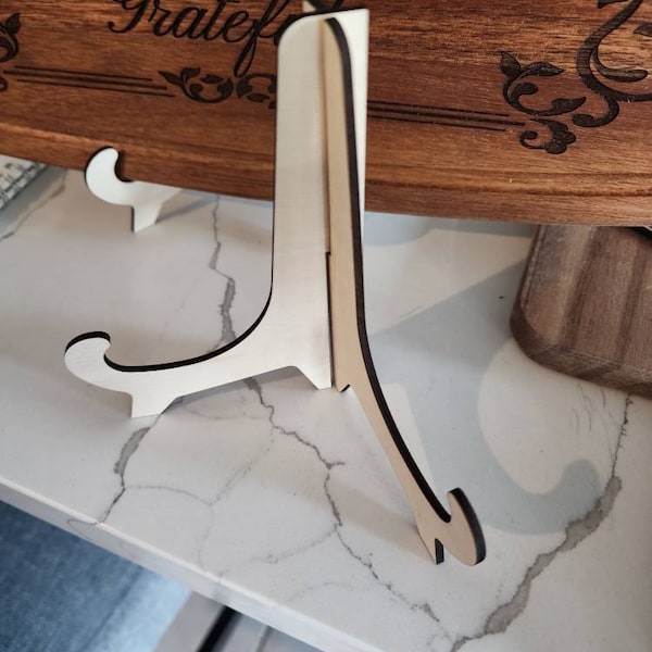 Easel Plate Stand Laser Cut File | Picture Frame Stand | Photo Holder ...