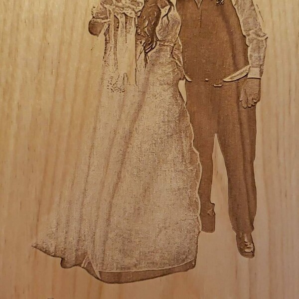 Personalized Real Wood Photo Greeting Card - Customized With Your Photo ...