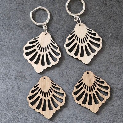 Stud Earring Svg Bundle Laser Cut File for Glowforge, Wood Earring Svg ...