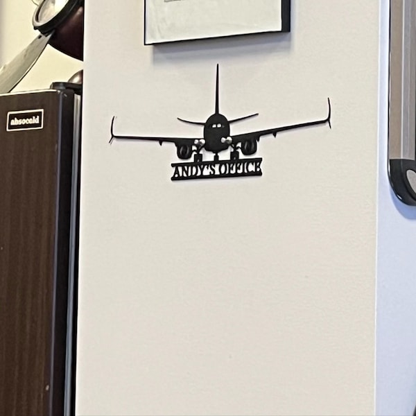 Personalized Airplane Name Sign, Custom Aviation Gift, Aircraft Name ...