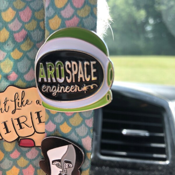Aromantic Pride Enamel Pin, Arospace Engineer, Aro Pride, Soft Enamel ...