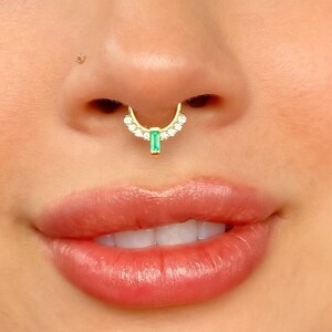 Cartilage Earring 14k Solid Gold Barbell Ear Piercing | Etsy