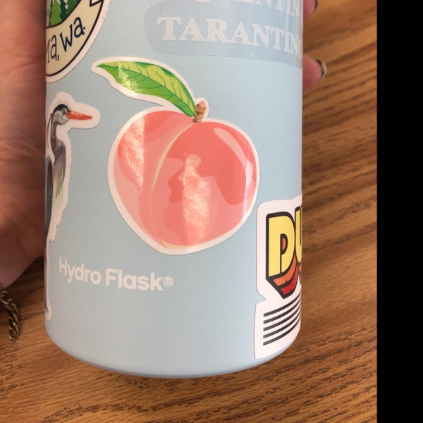 Georgia Peach Sticker Fruit Vinyl Stickers Waterproof Sticker Water ...